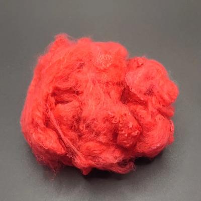 China 100% Recycled Polyester Staple Fiber Flame Retardant Color for sale