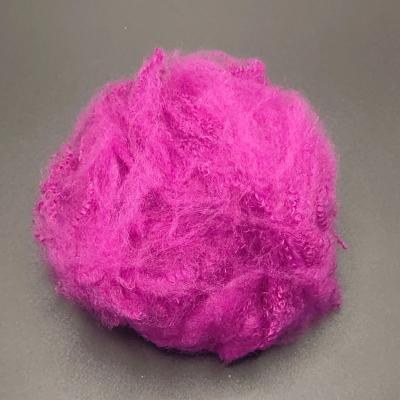 China 100% Recycled Polyester Staple Fiber Flame Retardant Color for sale