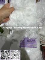 China 100% Polyester Staple Fiber For Spinning Yarn In White Or Black for sale