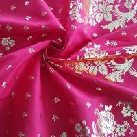 China 100% Polyester Gold Stamping Print Fabric for sale