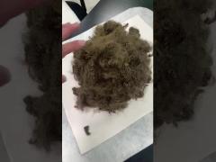 茶色の低融点繊維
