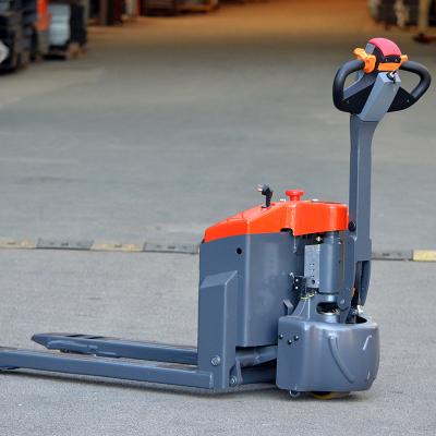 China 1500 Kg Electric Pallet Truck Rated Traction Lifting Height 200mm for sale