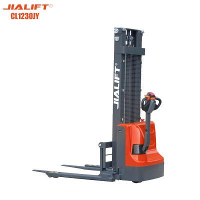 Cina 1000kg 1200kg Elettrico Lifter Stacker Pedonale Con Straddle Lifting 3000mm in vendita