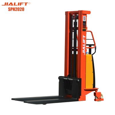 China 2000kg Semi Electric Pedestrian Stacker Lifting Height 2000mm for sale