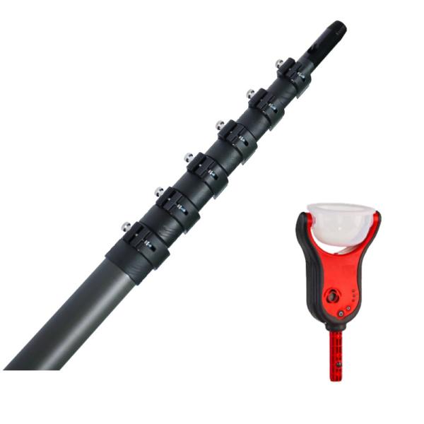 Quality 20FT 6m Carbon Fiber Smoke Detector Extension Pole For Offices for sale