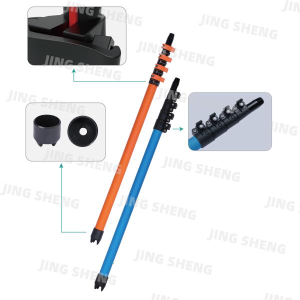 OEM 37ft Anti-Spin Carbon Fiber Window Washing Pole Water Fed Pole System For Storefronts