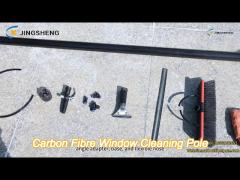 50ft carbon fiber telescopic window cleaning pole for window and solar cleaning oem available