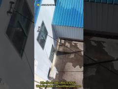 25ft Fibra di carbonio palo ad alta pressione Per la pulizia degli esterni del edificio semplice Efficiente