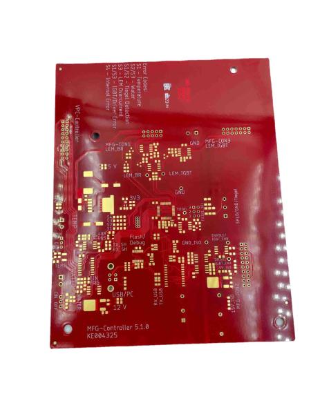 Custom Multilayer FR4 High Frequency Pcb With OSP And Black Screen Printed Test Fixture