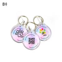 China Epoxy Dog Bone Customized QR Code NTAG 216 888bytes Animal RFID NFC Pet Tag for Tracking for sale