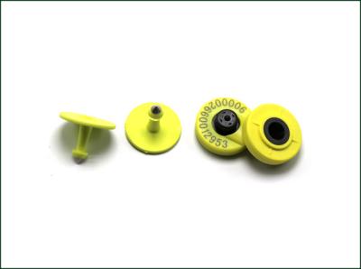Cina marchi auricolari rotondi del maiale etichetta/30mm TPU del bestiame di 2g Rfid piccoli e leggeri in vendita