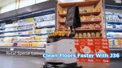 j36 commercial floor clean robot