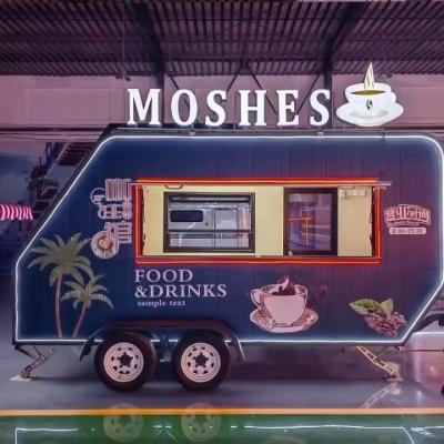 China Double Water Sinks Outdoor Mobile Kitchen Hot Dog Van for Leisure Fast Food Equipment for sale
