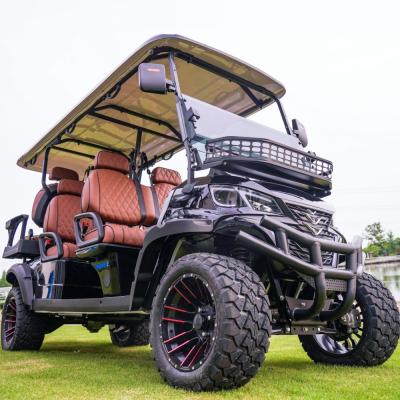 Cina Carburante Tipo Elettrico Nuovo carrello da golf con batteria al litio e confortevole sei posti in vendita