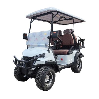 Cina 2*2 posti auto elettrica da golf con parabrezza pieghevole e 70 km di distanza massima in vendita