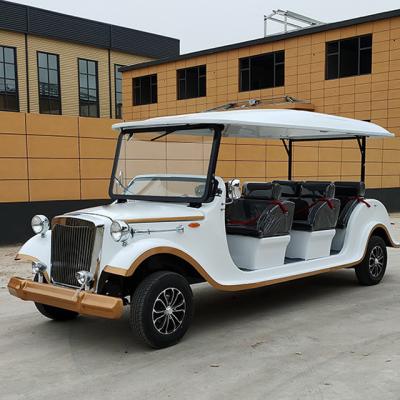 China Eec 4 Sitzplätze Touristenbus Elektrisch Klassiker Sightseeing Vintage Auto Bürgersteig Gewicht 800kg zu verkaufen