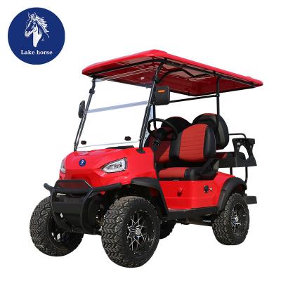 China 2 zitplaatsen elektrische golf buggy met voorlicht met LED-licht en maximale snelheid van 20-30 km/h Te koop