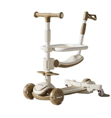 Cina Scooter per bambini con sedile e maniglia Pu Flash Wheel Aluminum Alloy2024 Scooter per bambini in vendita