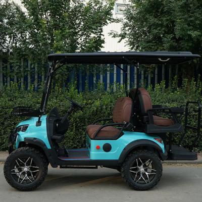 China 70-90 km Distância percorrida Carrinho de golfe elétrico GCC de 4 lugares com carrinho e pneus à venda