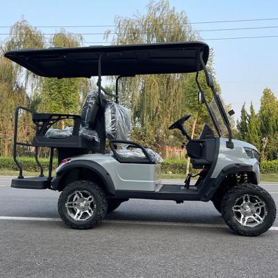 China Carrinhos de golfe elétricos off-road de 4 a 6 lugares com bateria de chumbo/lítio de 100Ah/120Ah/150Ah à venda