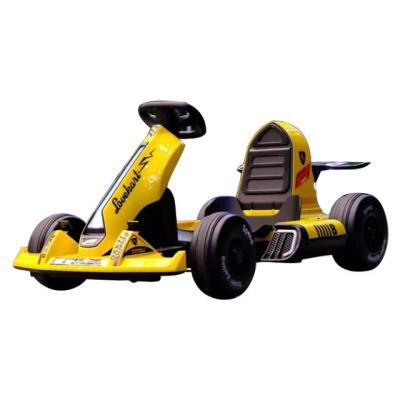 China Max speed 7km/h Double Engine Adjustable Length 4 Wheels Go Kart for Kids Drifting Scooter for sale