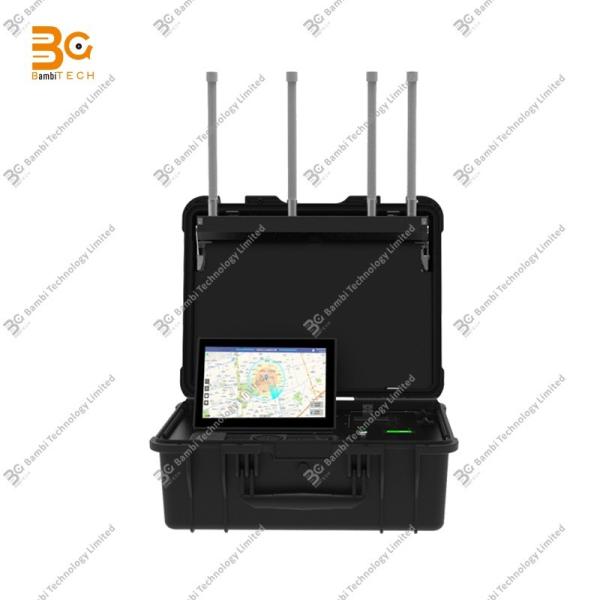 Quality 10km Portable Briefcase UAV GIS Map Data UAV Detector with DJI Mavic Air Mini for sale