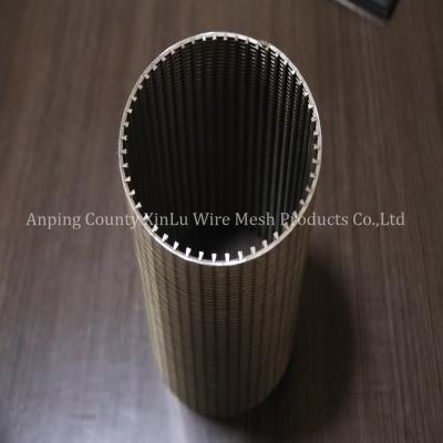 China Filtration Galvanized Q235 Wedge Wire Stainless Steel V Wire Johnson Continuous Slotted Screen PIpe for sale