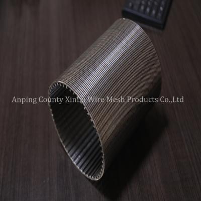 China Filtration Galvanized Q235 Wedge Wire Stainless Steel V Wire Johnson Continuous Slotted Screen PIpe for sale