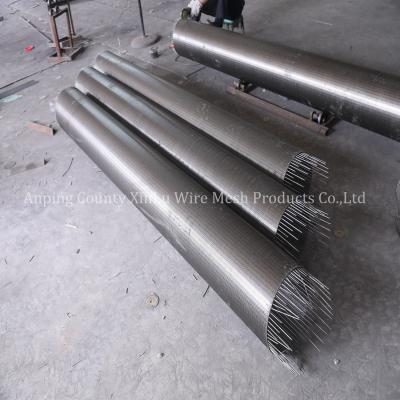 China Filtration Galvanized Q235 Wedge Wire Stainless Steel V Wire Johnson Continuous Slotted Screen PIpe for sale