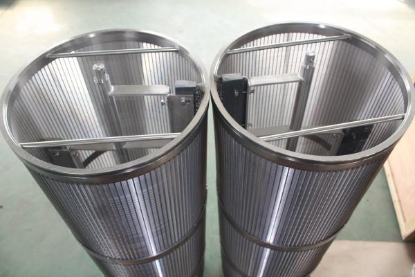 Quality Wedge Wire Cone Screen / Rotary Drum Screen / Johnson Cylindrical Filter Basket for sale