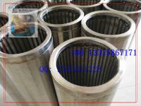 China Wedge Wire Screen Johnson Screen V Wire Filter 0.1mm Slot Precision Filtration for sale