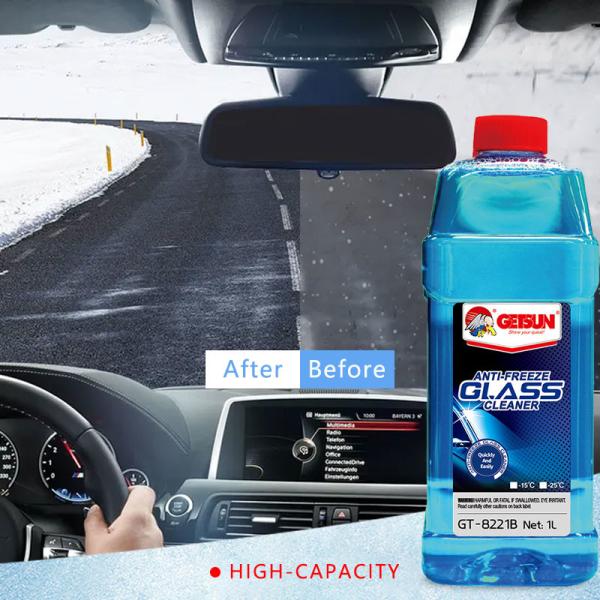 Quality Anti Freeze Car Glass Cleaner Fluid For Windshield Crystal Clear 500ml for sale