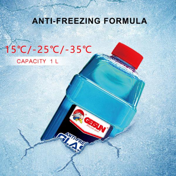 Quality Anti Freeze Car Glass Cleaner Fluid For Windshield Crystal Clear 500ml for sale