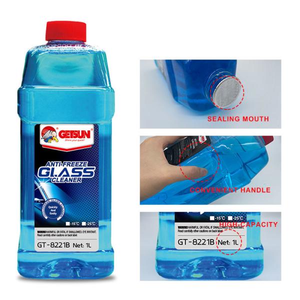 Quality Anti Freeze Car Glass Cleaner Fluid For Windshield Crystal Clear 500ml for sale