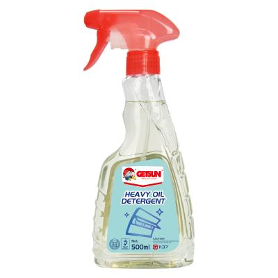 China APG Heavy Oil Kitchen Degreaser Spray Cleaner Detergent 500ml for sale