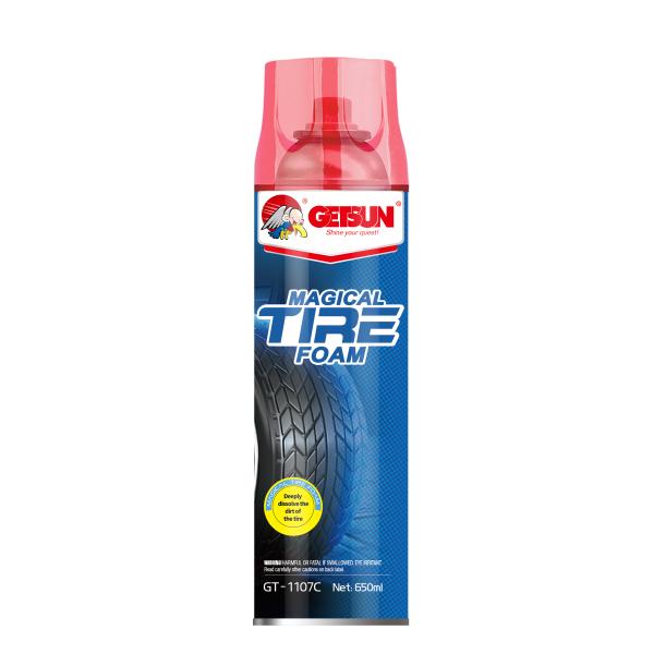 Quality Glossy Black Mobile Car Wash Shampoo Magical Tire Restore Foam Cleaning Spray for sale