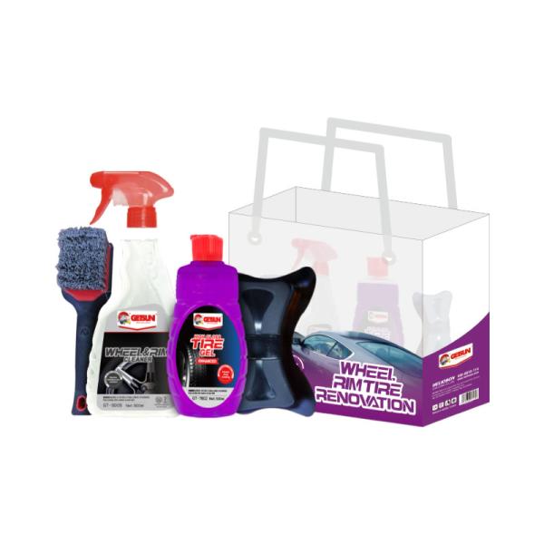 Quality Anti Puncture Car Tire Shine Gel Wheel Rim Renovation Kit for sale