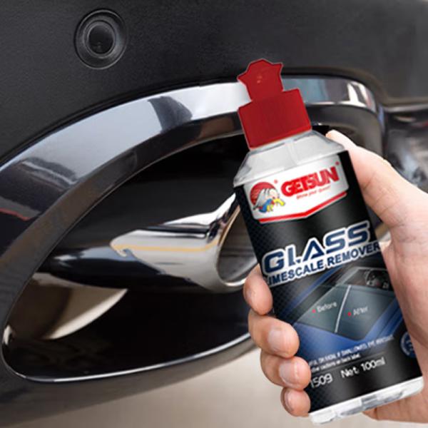 Quality polymer windshield Glass Limescale Remover Spray Oil Film stubborn Stain Cleaner for sale