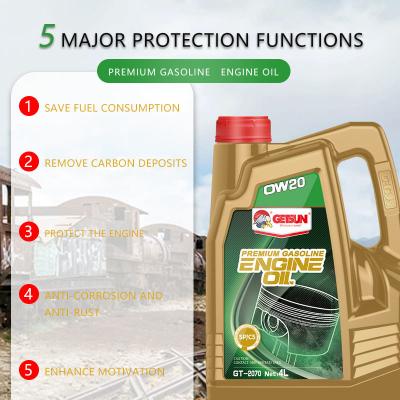 China 0W-20 Synthetic Oil Supplier Long Chain Additives for Peak Performance for sale