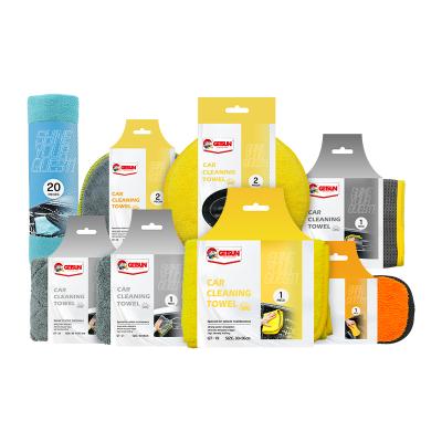 중국 GETSUN 자동차 디테일 수건 부드럽고 내구성 있고 재사용 가능 판매용