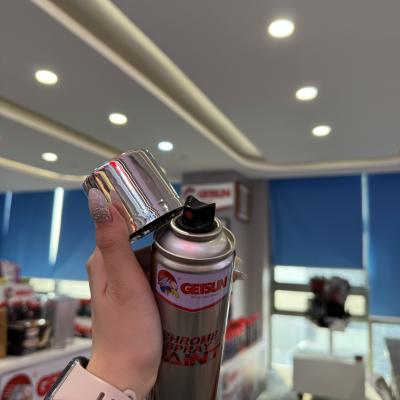 China Fast-Drying Chrome Spray Paint with Fade Resistant and Water Repellent Finish for Metal Plastic Wood for sale