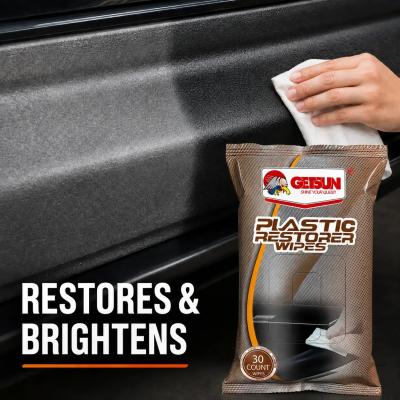 China 30-Count Plastic Trim Restorer Wipes for Exterior Car Care for sale