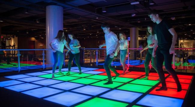 interactive LED floor game