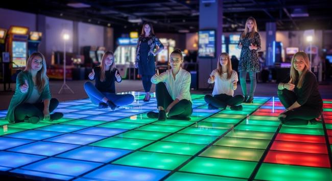 interactive game active led floor