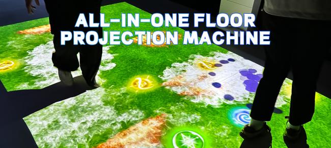 Mobile All-in-one Ground Projection Machine in operation