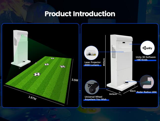 Close-up view of the projection equipment