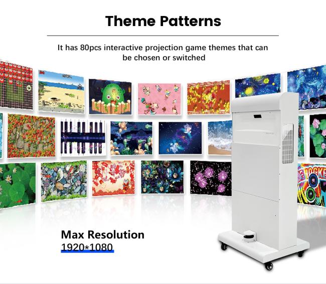 Interactive floor projection display example