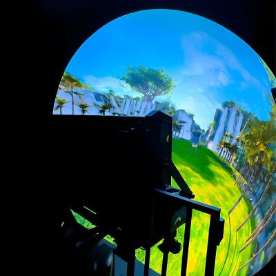 China High Technology Indoor 360 Degree Screen VR 9D Orbital Cinema Flying Cinema Motion Theater for sale