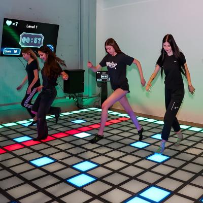 China Led Floor Interactive Light Active 300+ Game Interactive Led Dance Floor Factory for sale