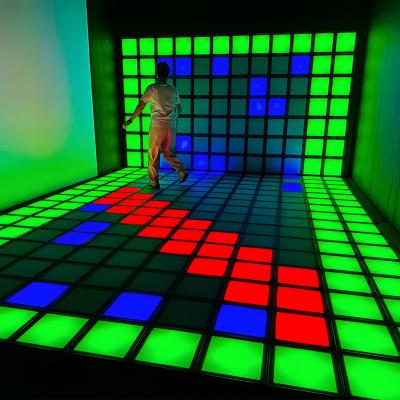 Китай Проводные интерактивные RGB активировать игру светодиодный танцпол для детских игр продается